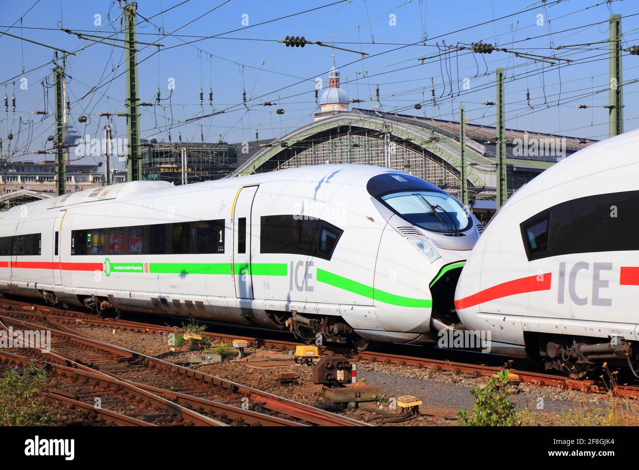 COLOGNE, GERMANY - SEPTEMBER 22, 2020: Intercity train of Deutsche Bahn ...