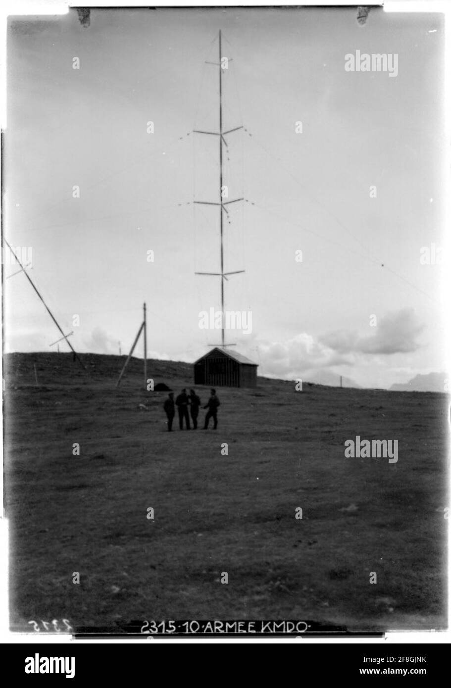 Field radio station on Dobratsch Photographer: 10. Armeekommando Stock ...
