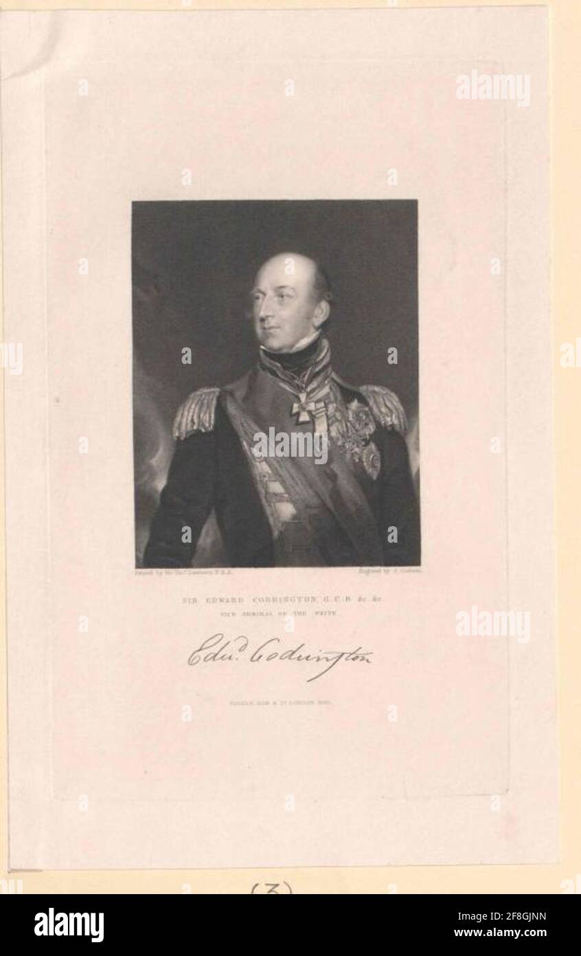 Codrington, Edward Stock Photo - Alamy