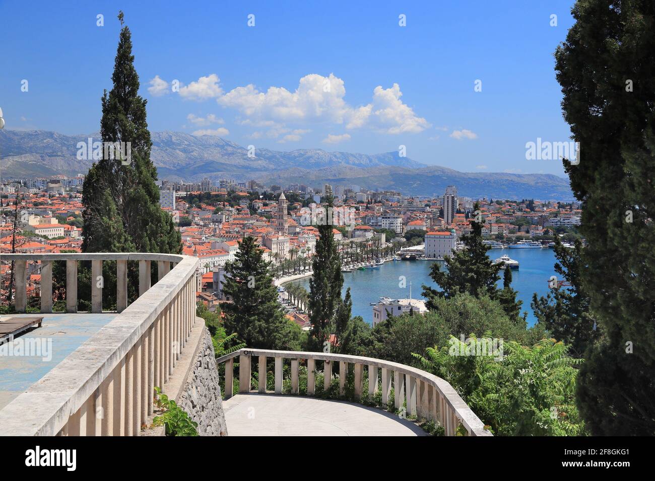Split, Croatia. Landmarks of Croatia. UNESCO World Heritage Site ...