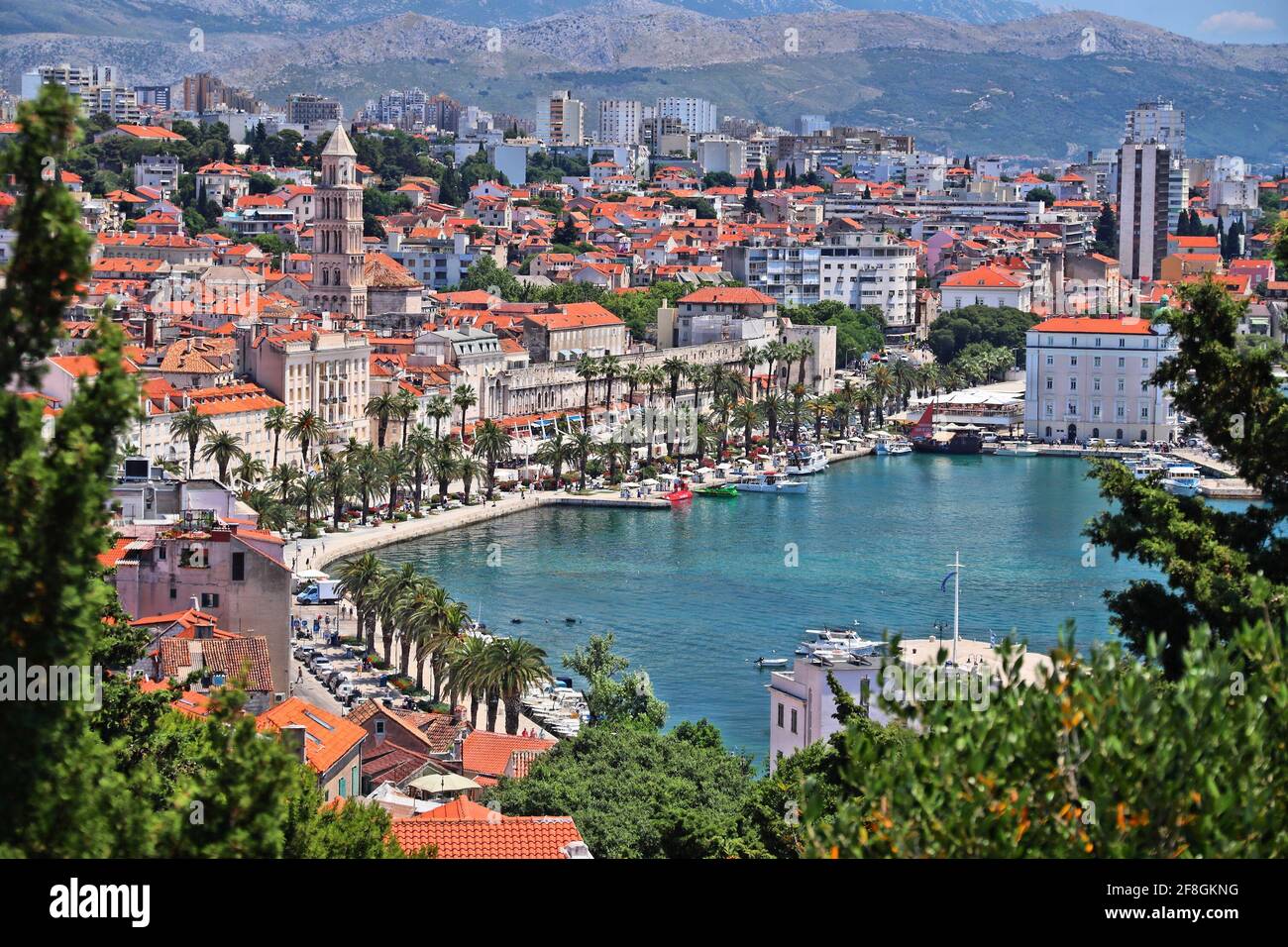 Split, Croatia. Landmarks of Croatia. UNESCO World Heritage Site ...