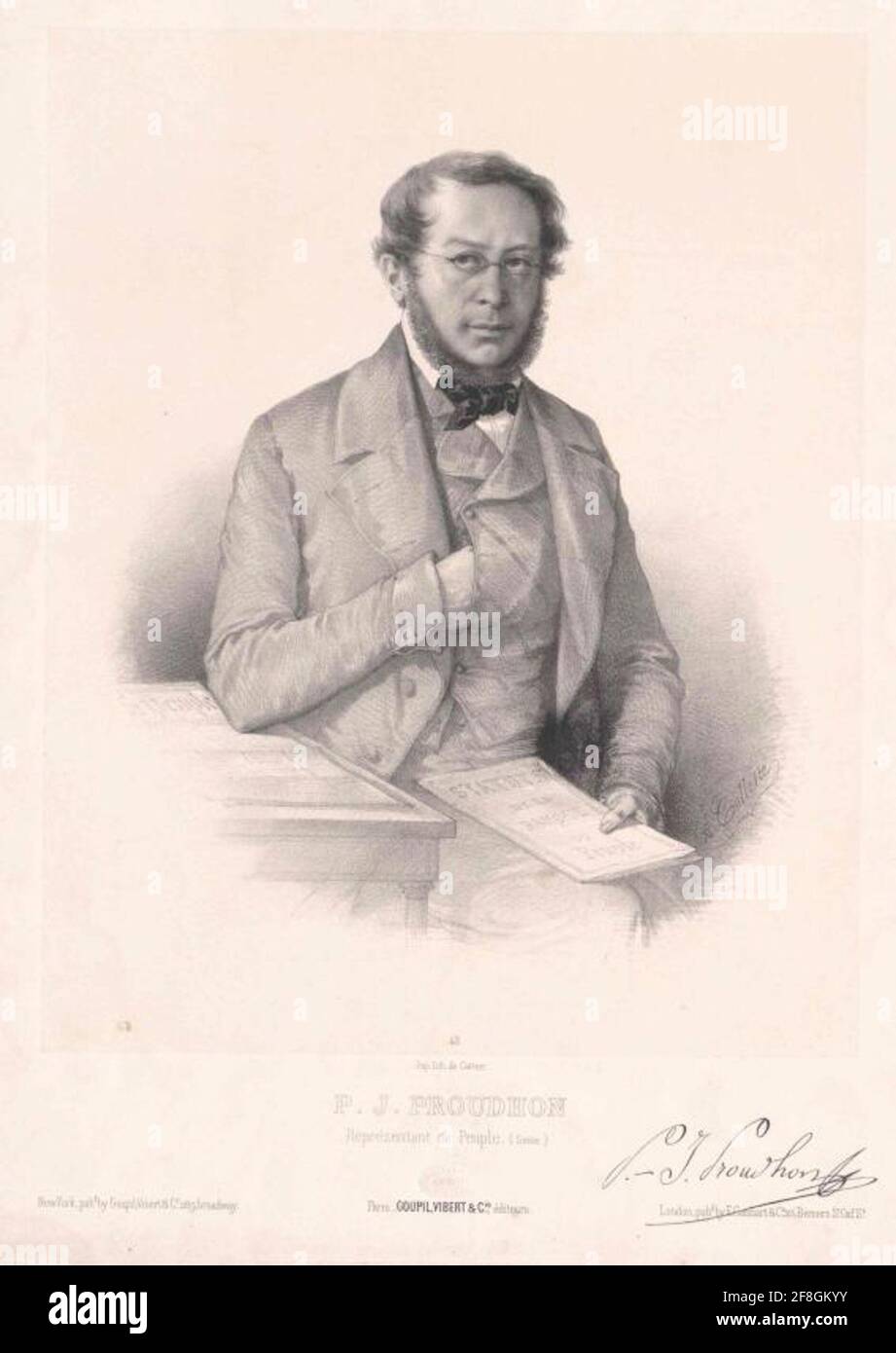 Proudhon, Pierre Joseph Stock Photo - Alamy