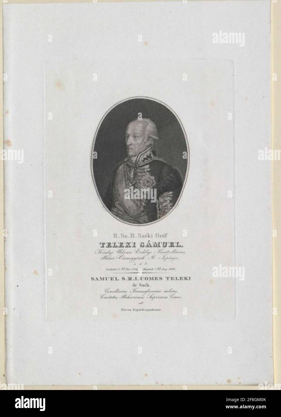 Teleki chair, Samuel Graf Stock Photo - Alamy