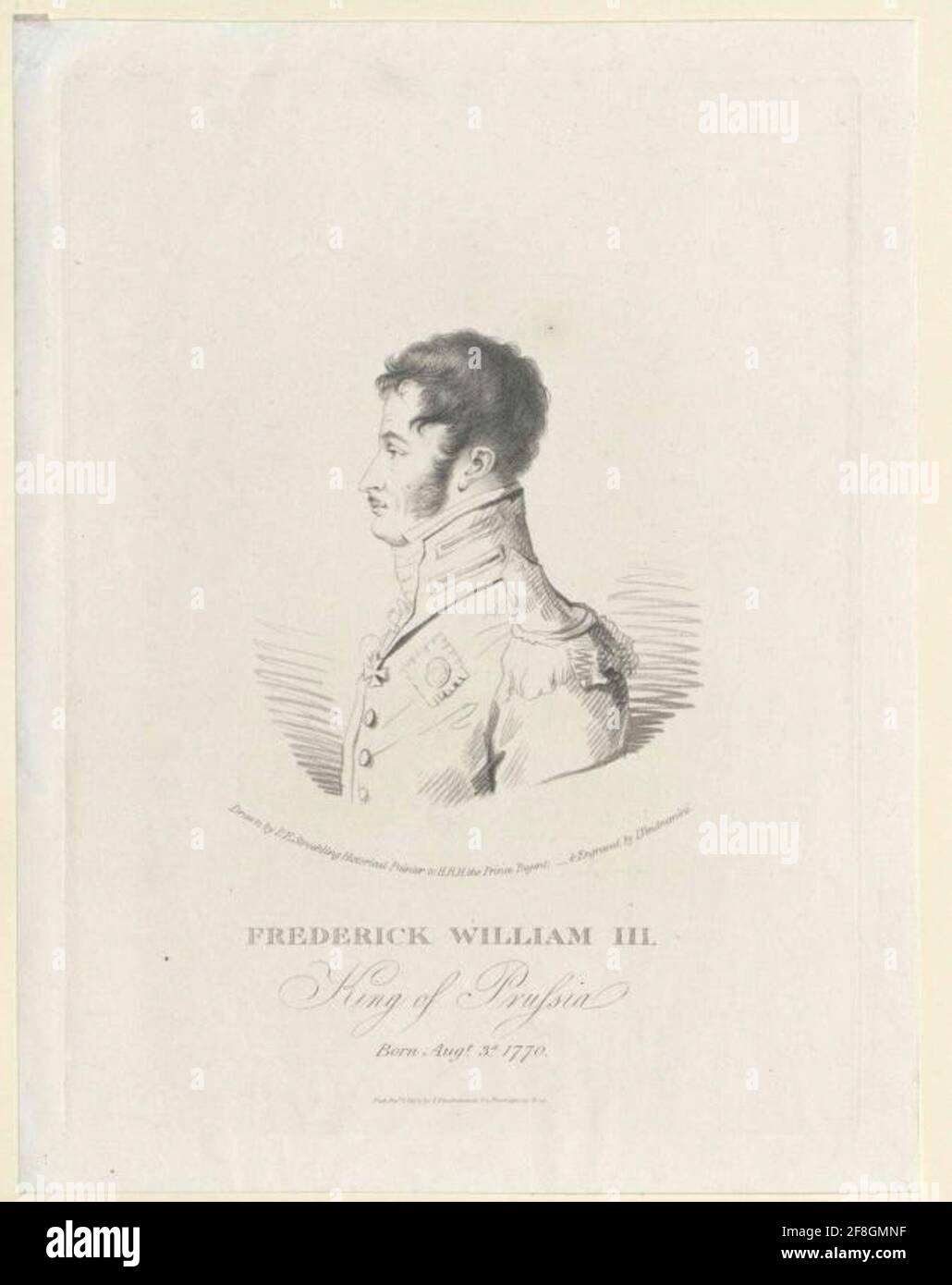 Friedrich Wilhelm III., King of Prussia Stock Photo - Alamy