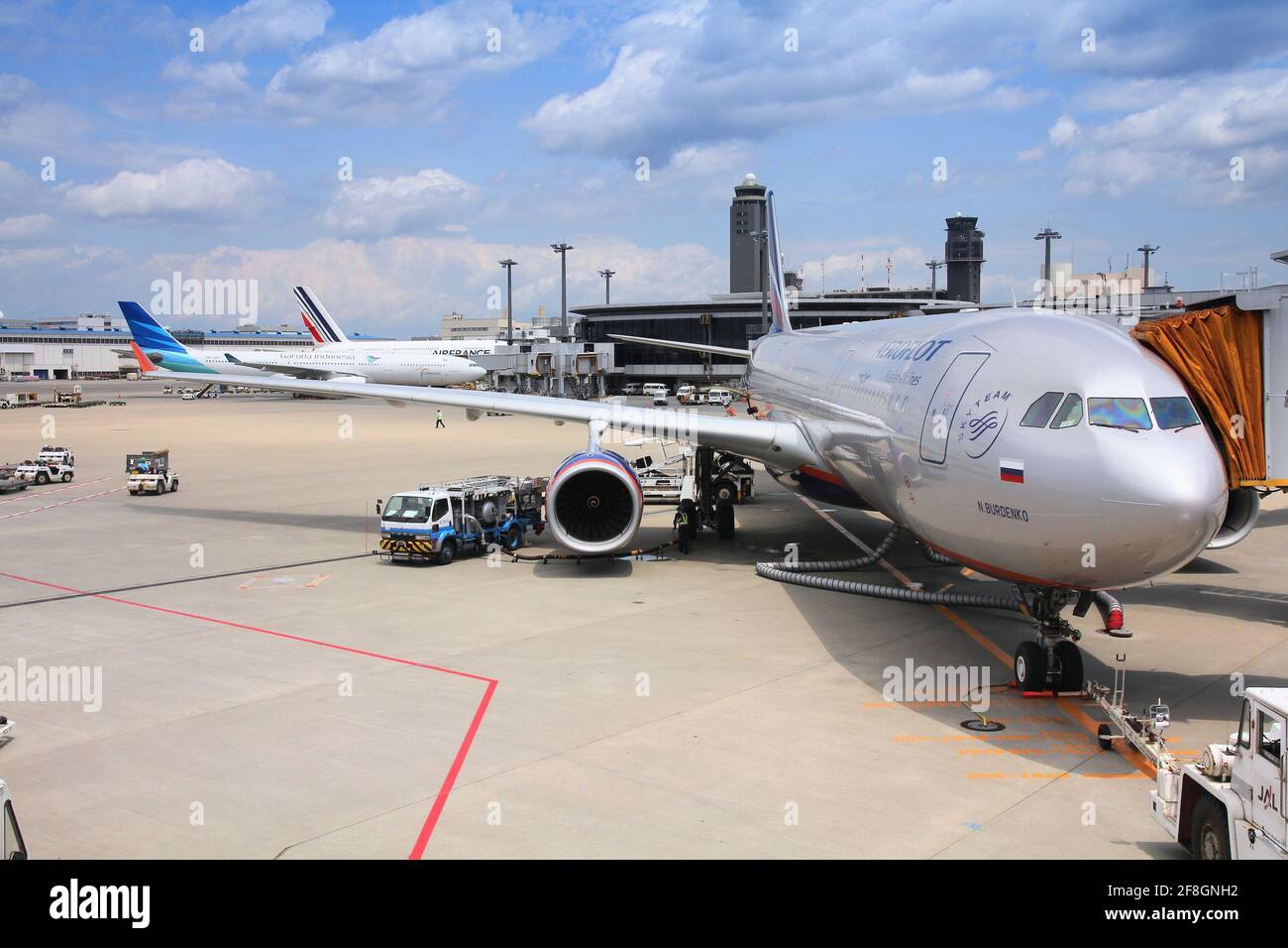 TOKYO, JAPAN - MAY 12, 2012: Aeroflot Airbus A330 at Narita ...