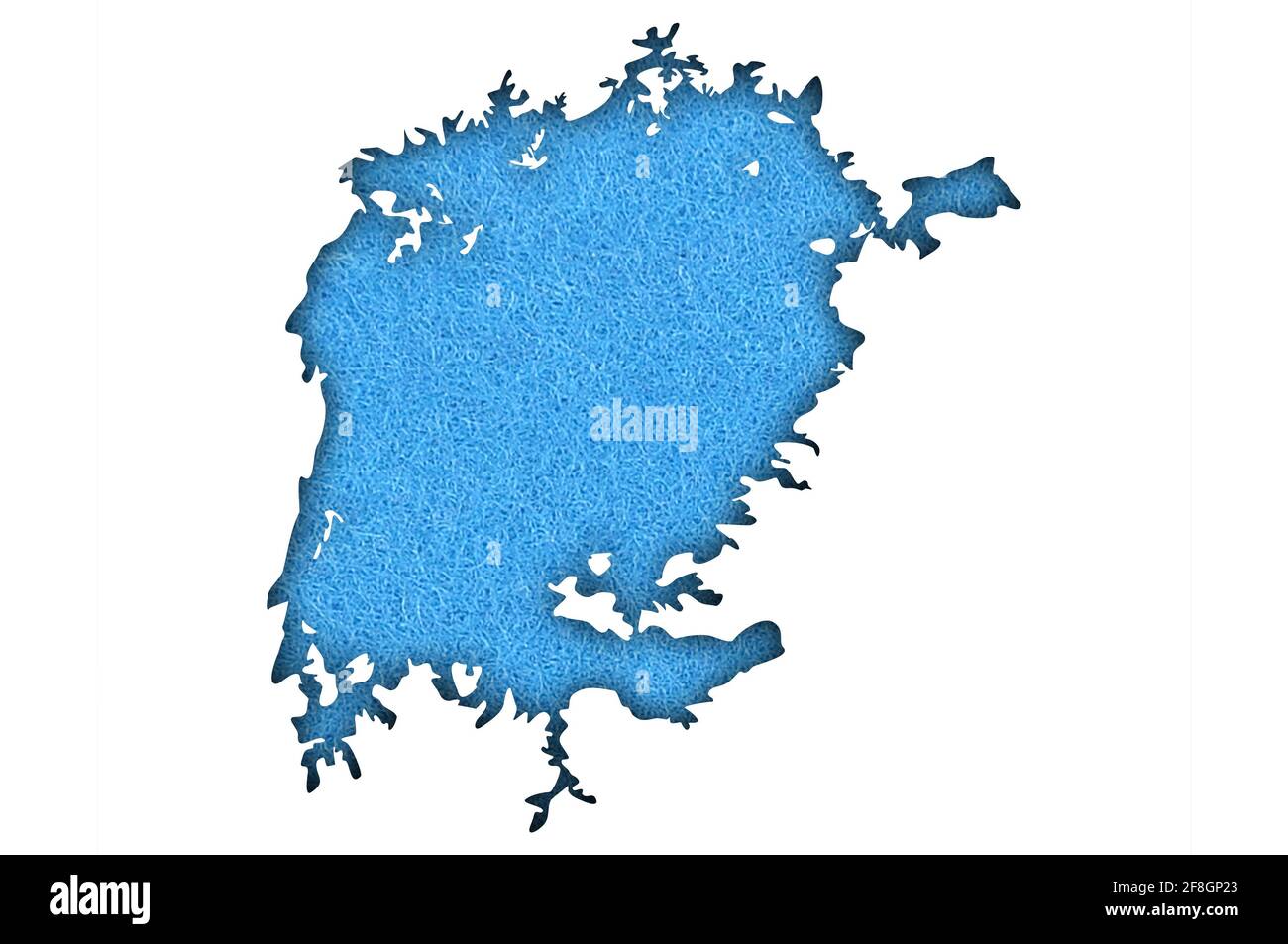 Map Lake Victoria on blue felt Stock Photo - Alamy