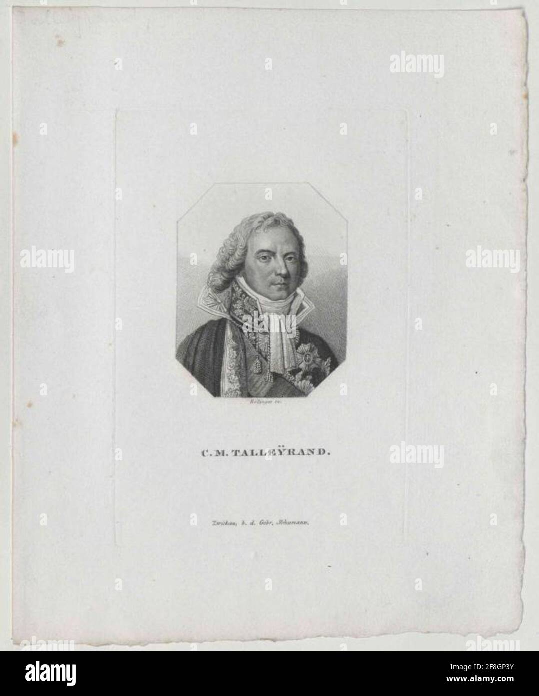 Talleyrand Perigord, Charles Maurice Herzog Print of Friedrich Wilhelm ...