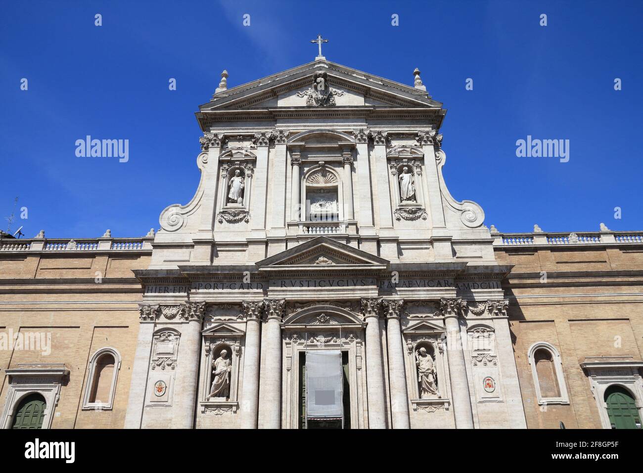 Rome landmarks - Quirinal Hill architecture. Church of Saint Susanna in ...