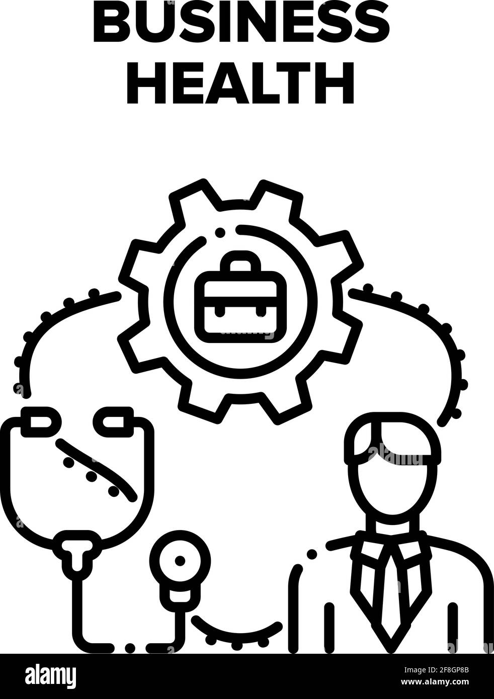 Business Health Vector Black Illustration Stock Vector Image & Art - Alamy