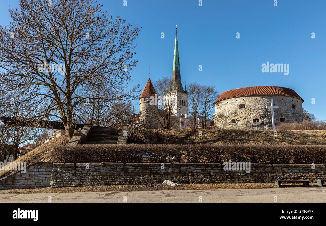 beautiful medieval Tallinn old town in Estonia Stock Photo - Alamy