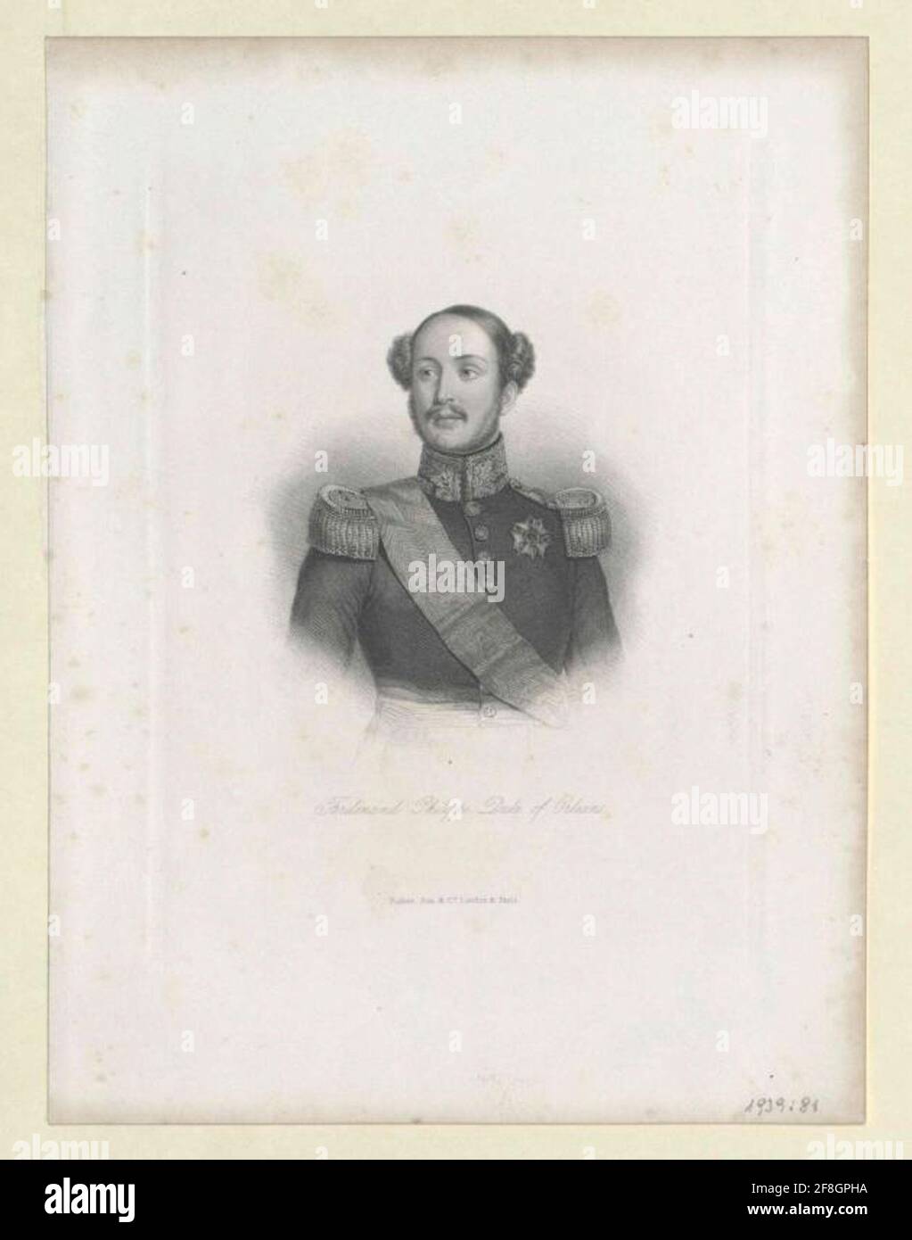 Ferdinand, Duke of Orléans Stock Photo - Alamy