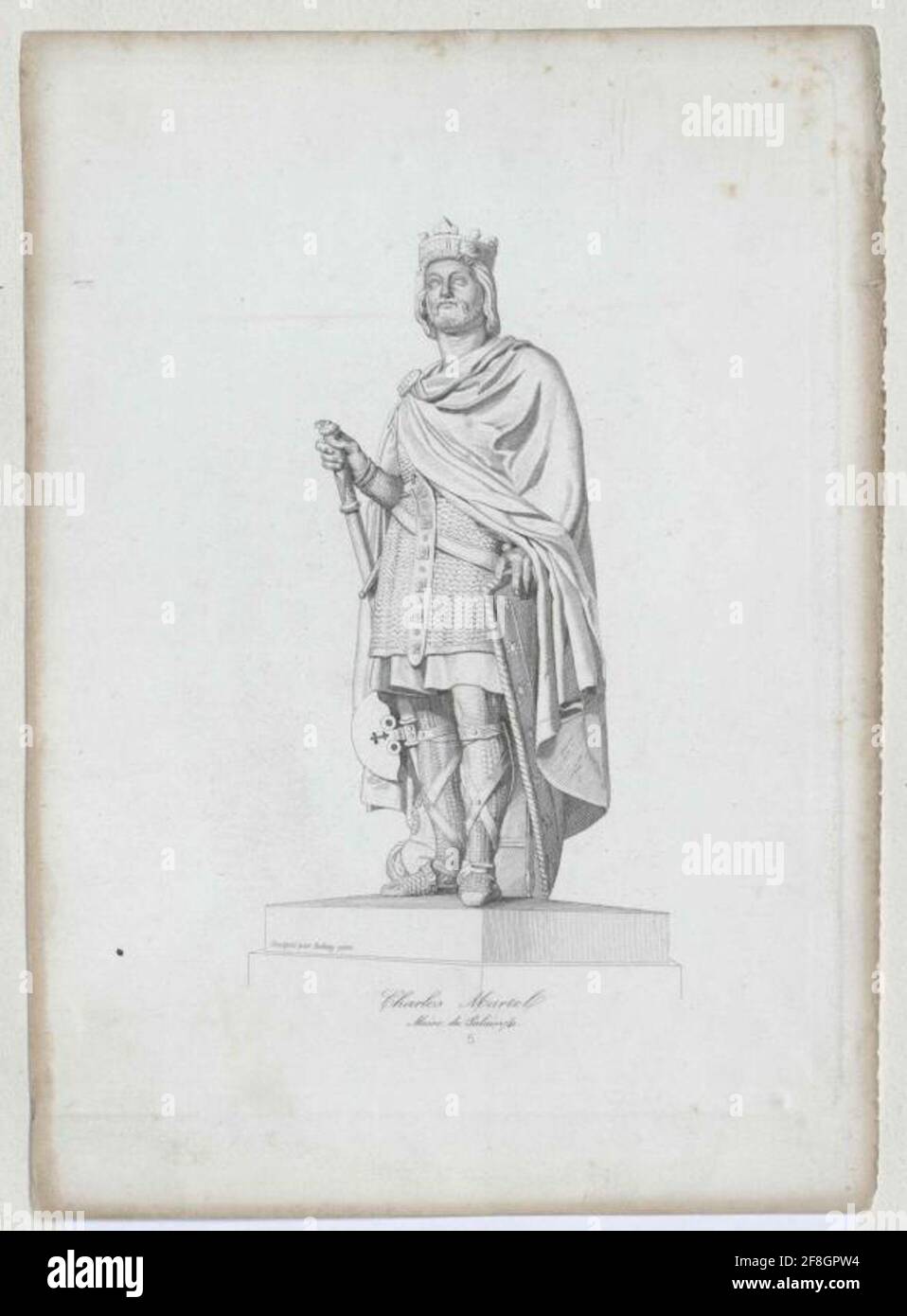 Karl Martell, Majordom of Franconia Stock Photo - Alamy