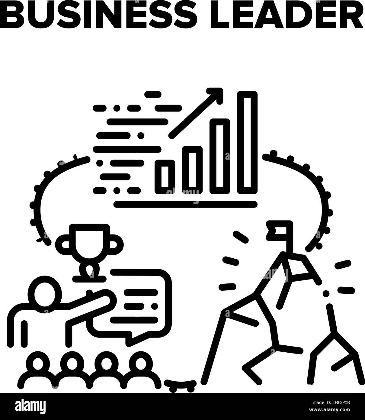 Business Leader Vector Black Illustration Stock Vector Image & Art - Alamy