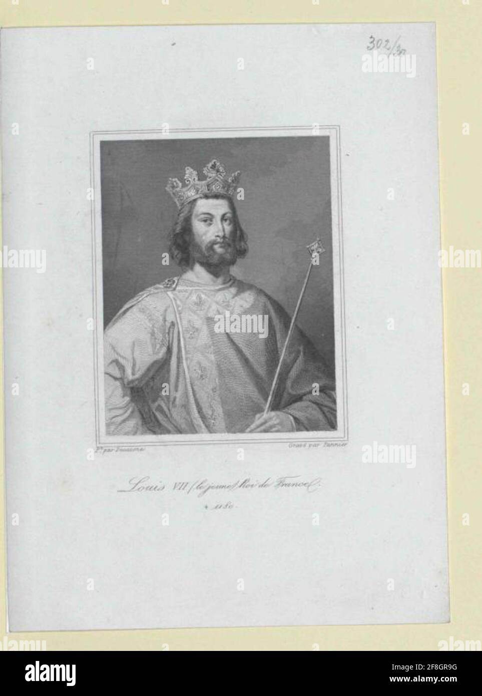Ludwig VII., King of France Stock Photo - Alamy