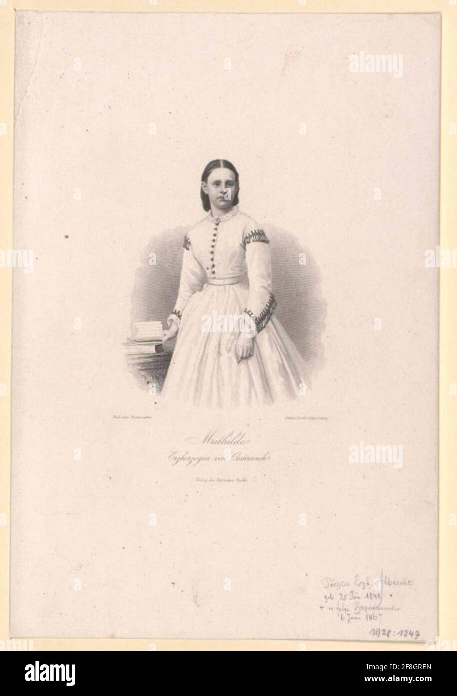 Mathilde, Archduchess of Austria Stock Photo - Alamy