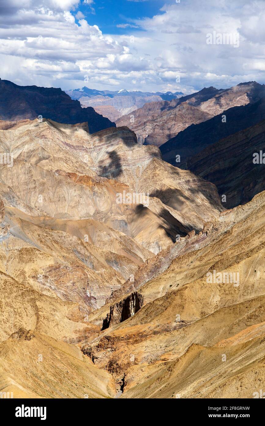 Canyon of Zanskar river. View from Zanskar valley, Ladakh, Jammu and ...