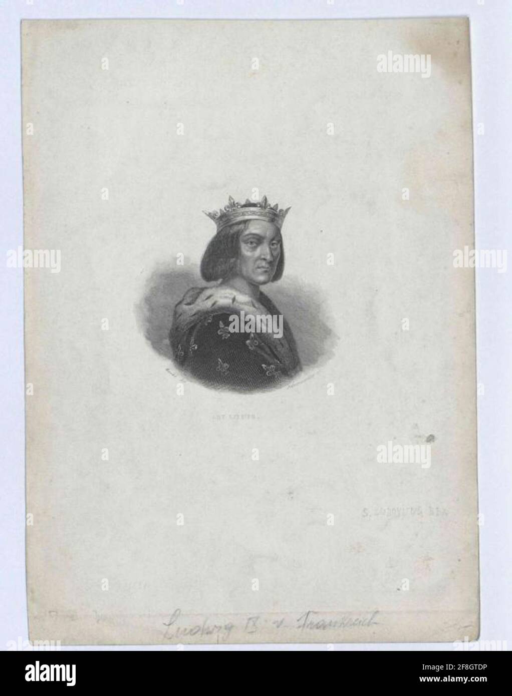 Ludwig Ix., King of France, Saint Stock Photo - Alamy