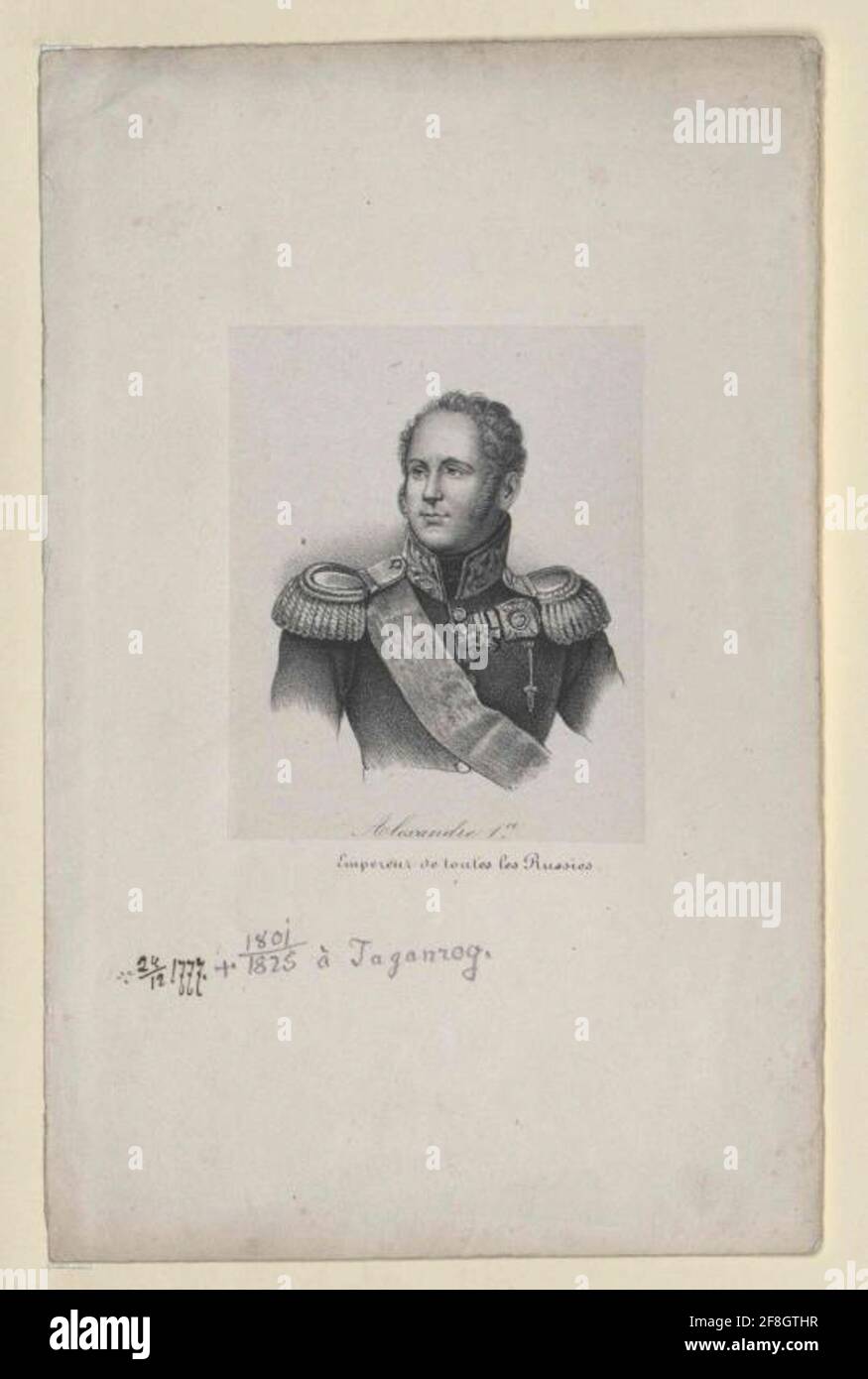 Alexander I, Kaiser of Russia Stock Photo - Alamy
