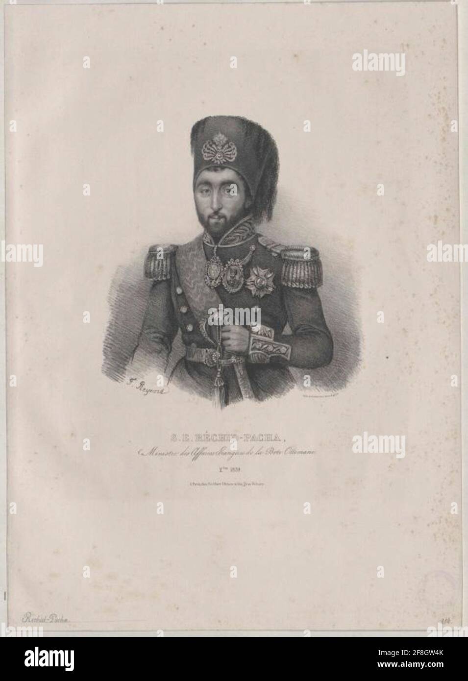 Reschid Pasha Mustafa Mehmed Stock Photo - Alamy