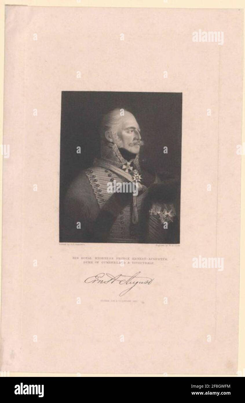 Ernst August II., King of Hanover Stock Photo - Alamy