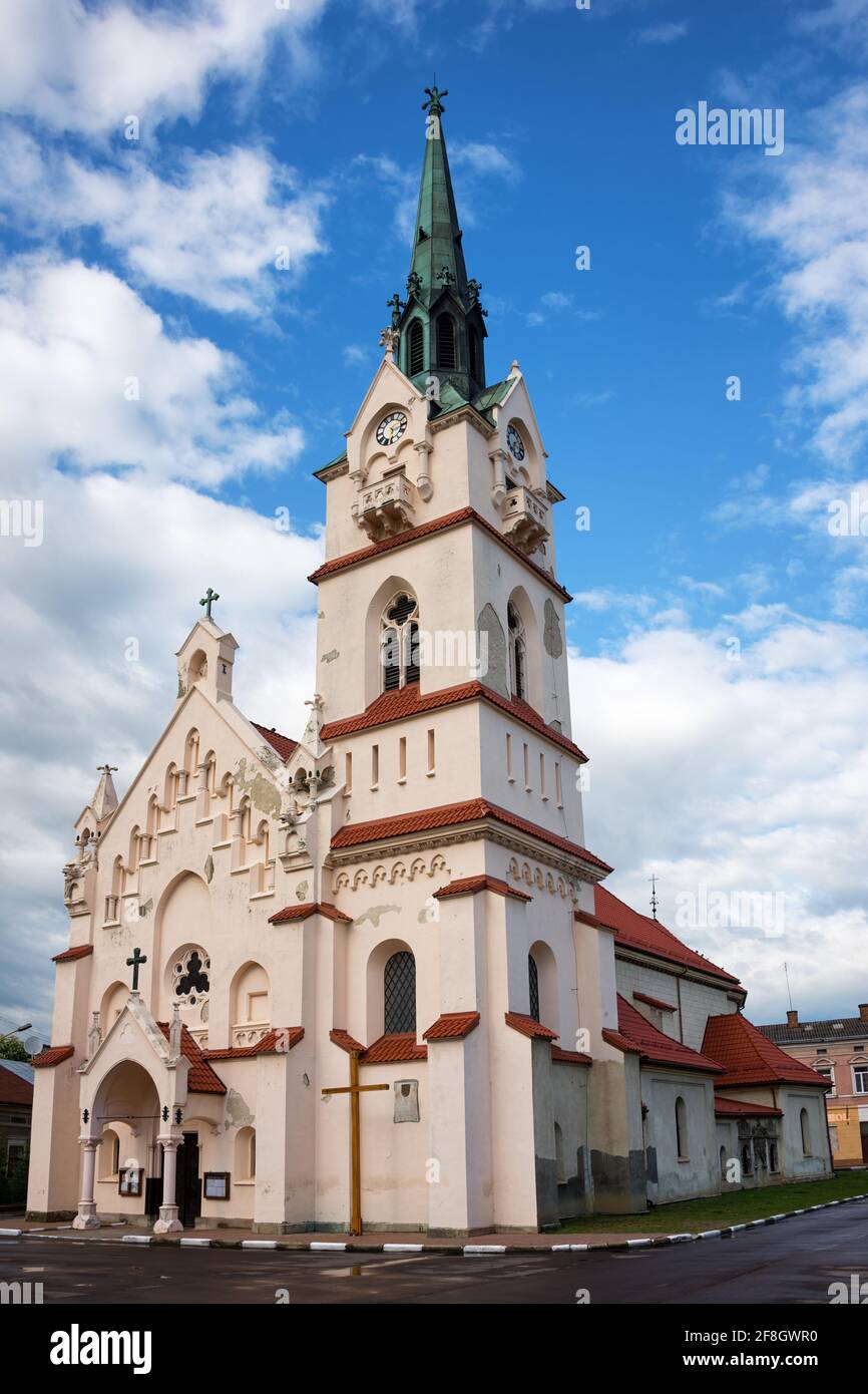 Catholic Church on the square Stock Photo - Alamy