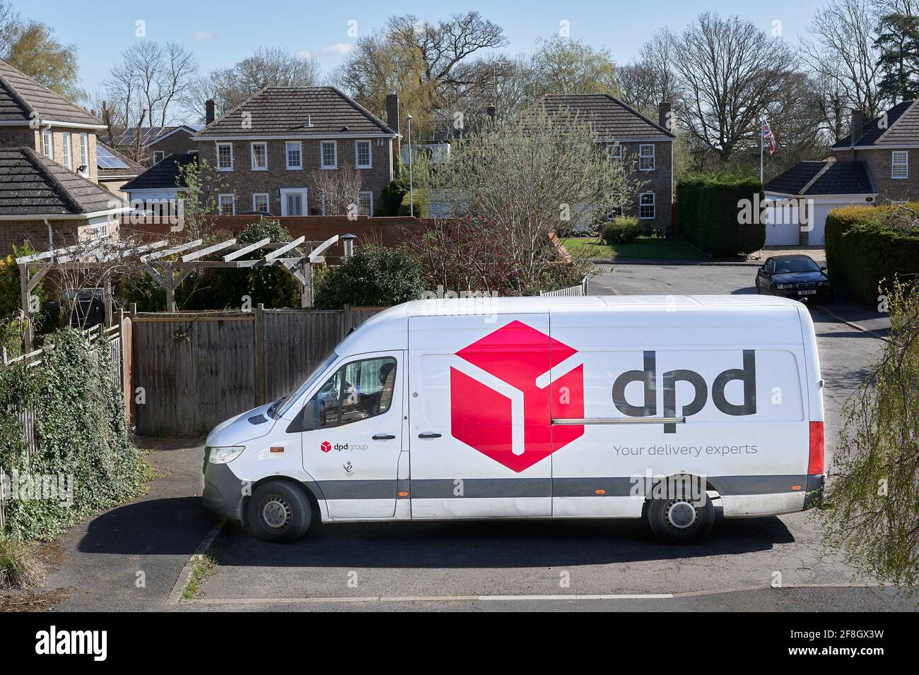 DPD delivery van parked in a street Stock Photo - Alamy