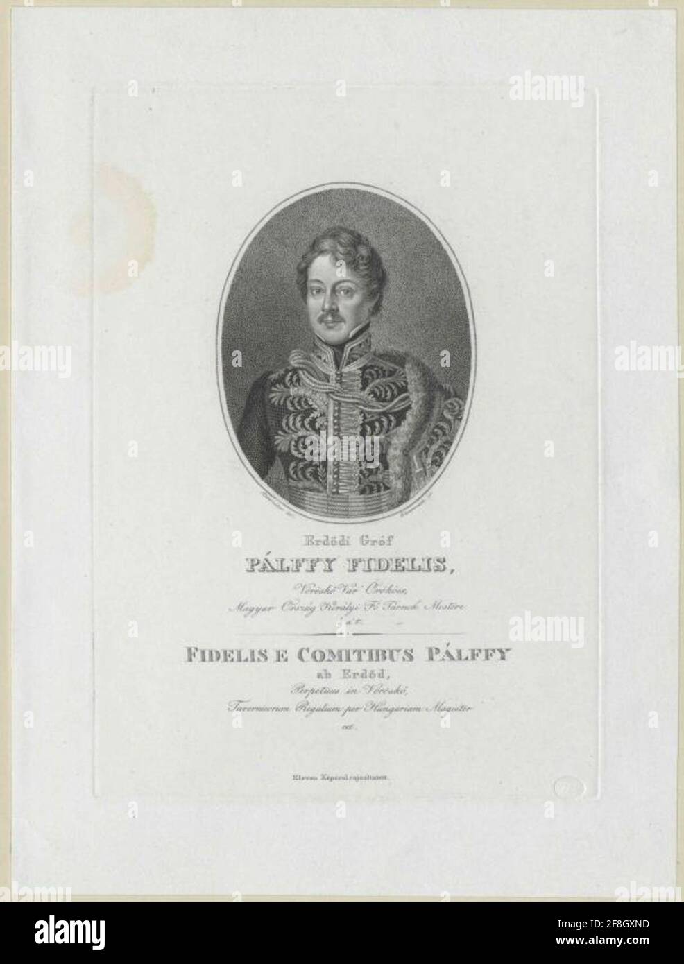 Pálffy-Erdöd, Fidelis Graf Stock Photo - Alamy
