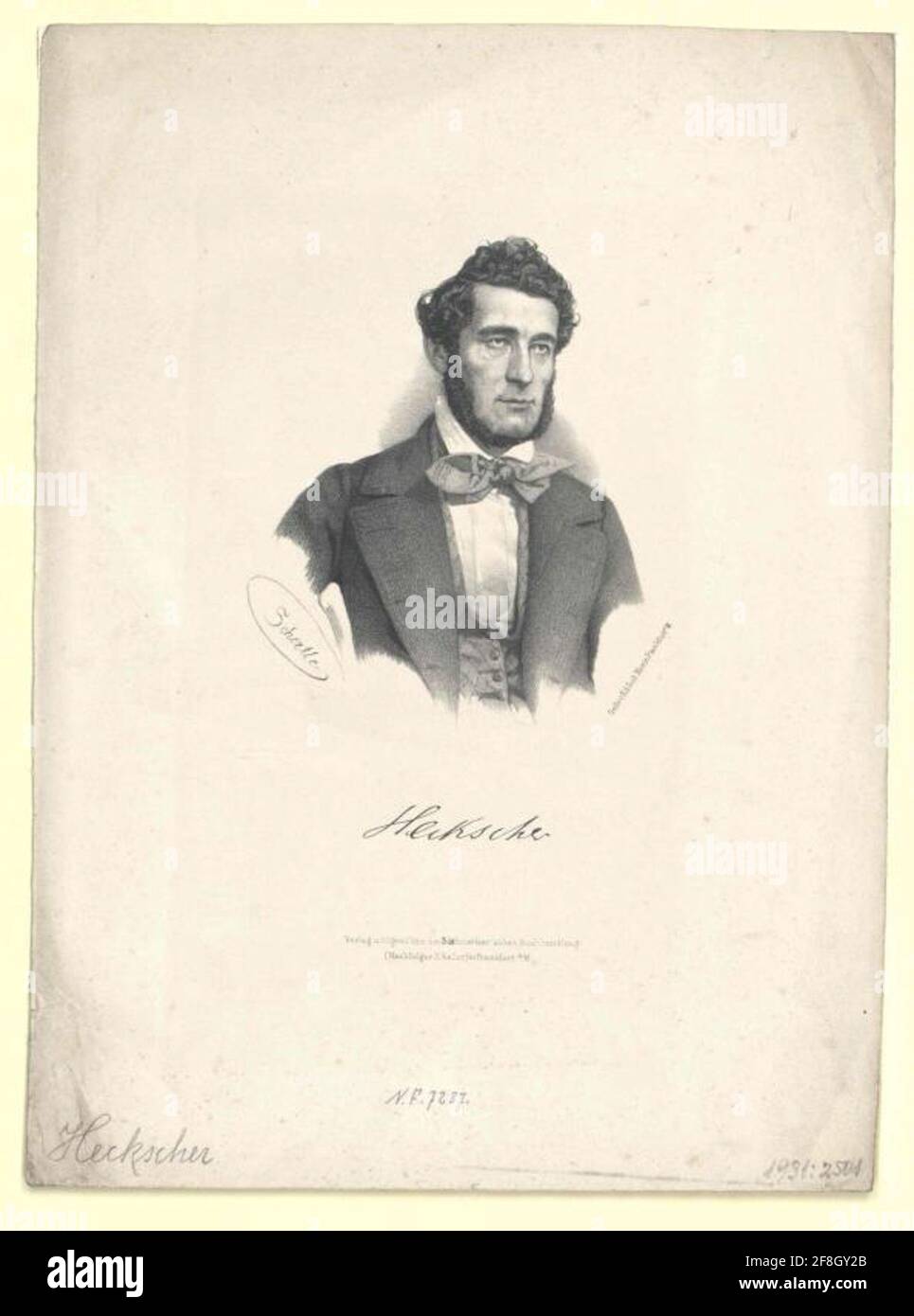 Heckscher, Johann Gustav Wilhelm Stock Photo - Alamy