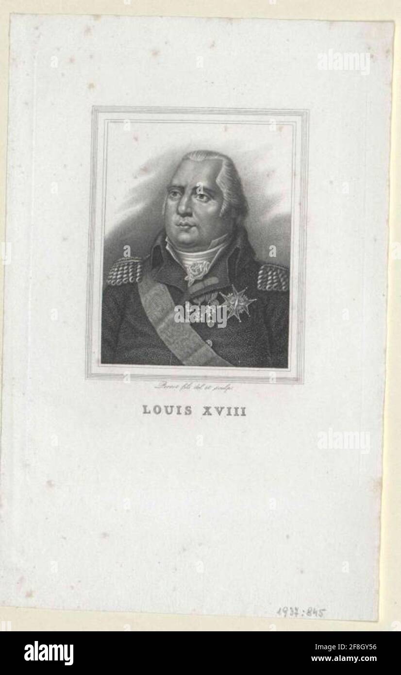 Ludwig Xviii., King of France Stock Photo - Alamy