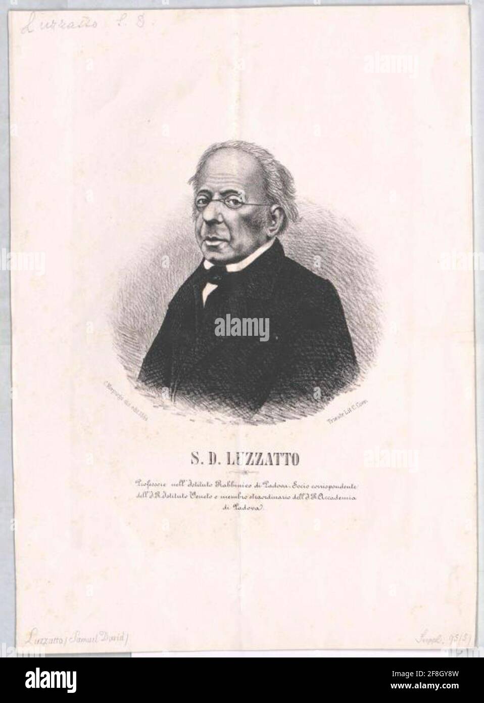 Luzzatto hi-res stock photography and images - Alamy