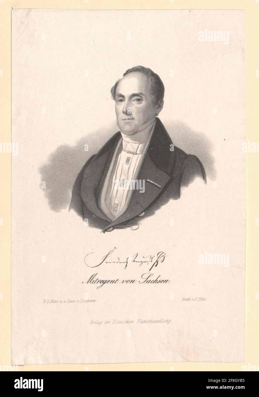 Friedrich August II, King of Saxony Stock Photo - Alamy