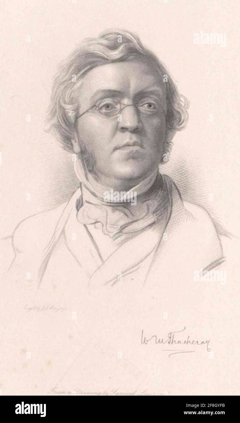 William thackeray portrait hi-res stock photography and images - Alamy