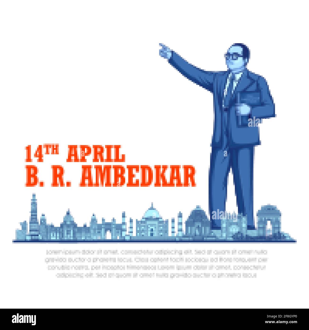 Dr B R Ambedkar Indian Flag High Resolution Stock Photography and ...
