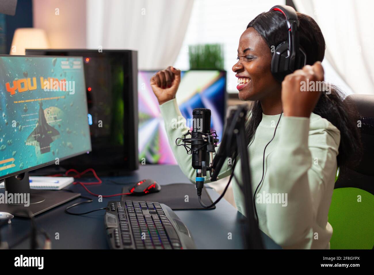 Pro african esport streamer excited after wining video games ...