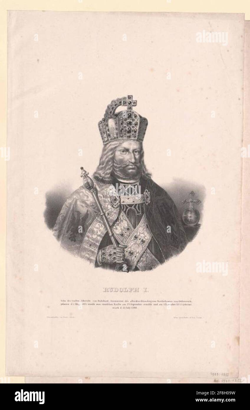 Rudolf I of Habsburg, King Stock Photo - Alamy