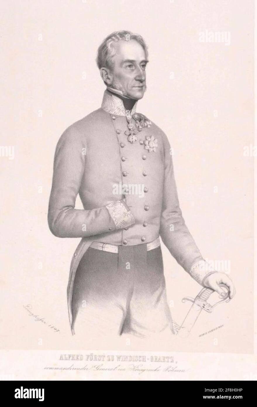 Windisch-Grätz, Alfred Prince Stock Photo - Alamy