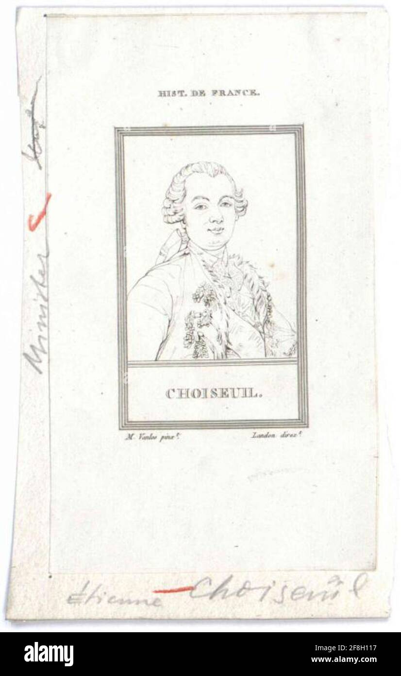Choiseul, Etienne Francois Herzog Head: Landon, Charles Pauldation ...