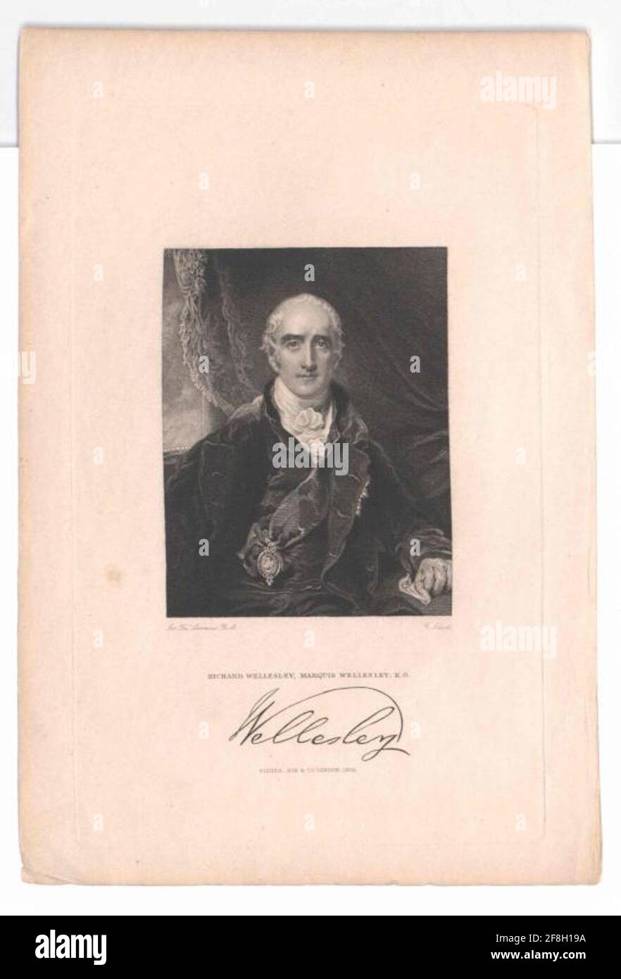 Wellesley Richard Wellesley Marquess High Resolution Stock Photography ...