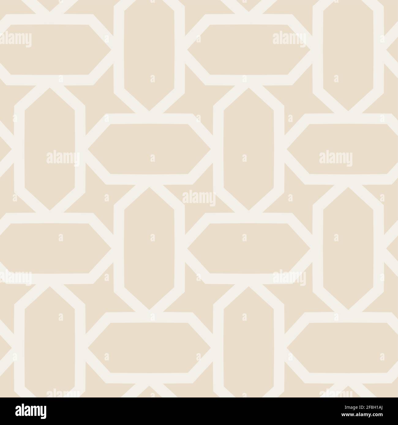 Vector seamless geometric vintage pattern. Abstract retro background design. Simple monochrome ...