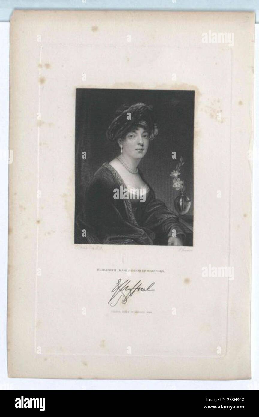 Sutherland, 19. Countess of Sutherland, Elizabeth Stock Photo - Alamy