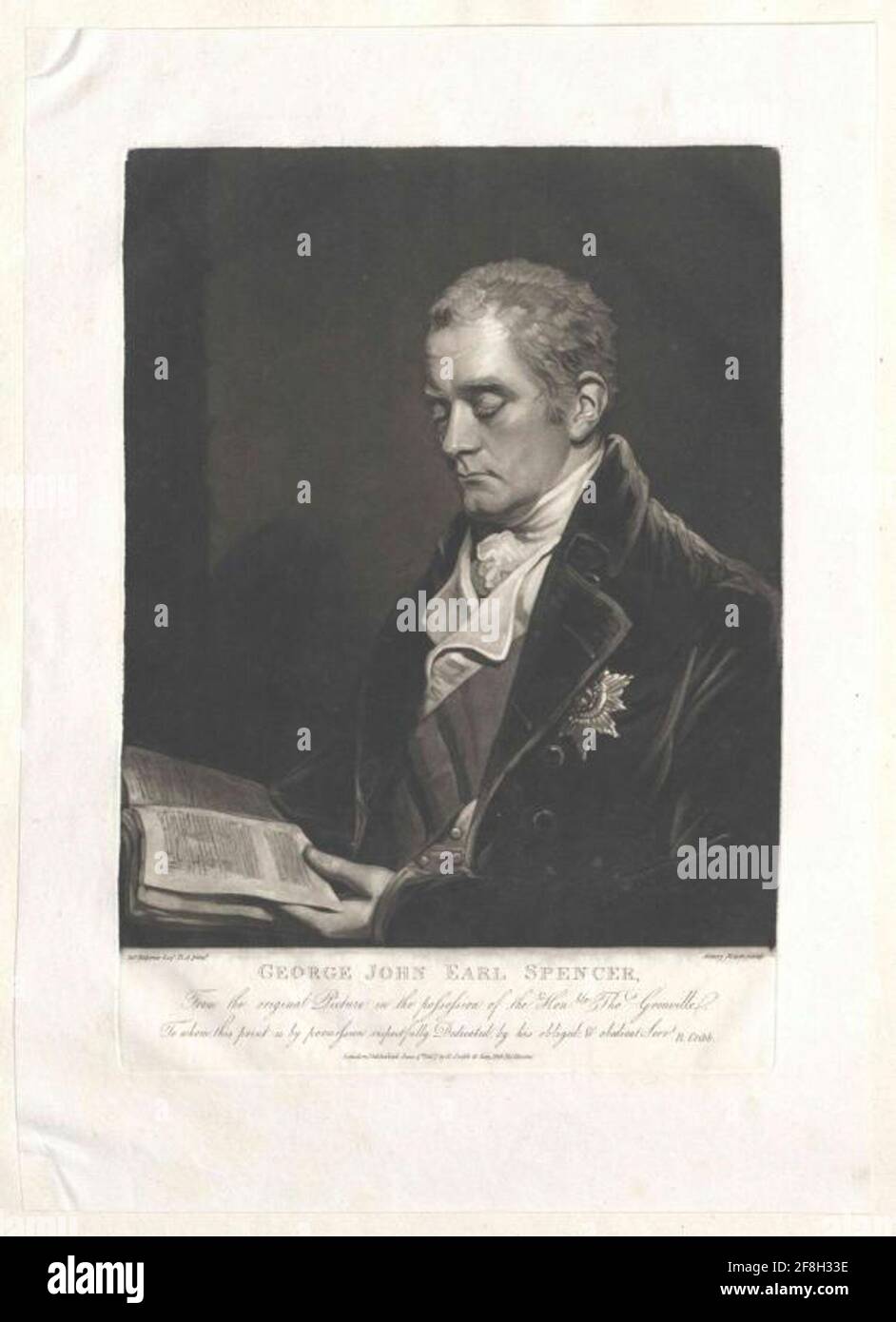 Spencer, 2. Earl Spencer, George John Stock Photo - Alamy