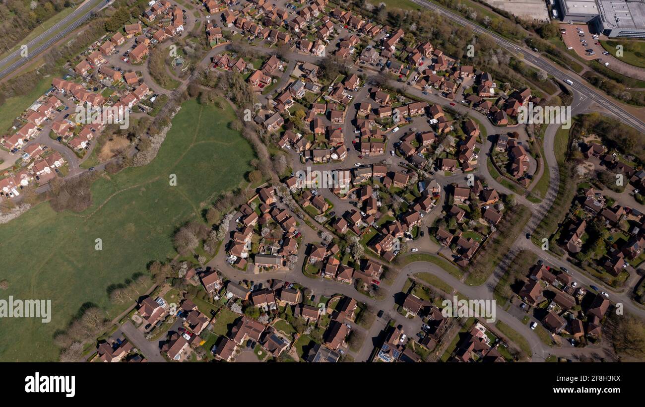 Milton keynes aerial hi-res stock photography and images - Alamy