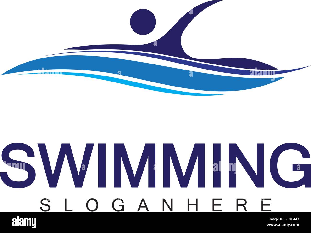 Swimming logo vector illustration design.Swimming Club. Swimmer logo ...