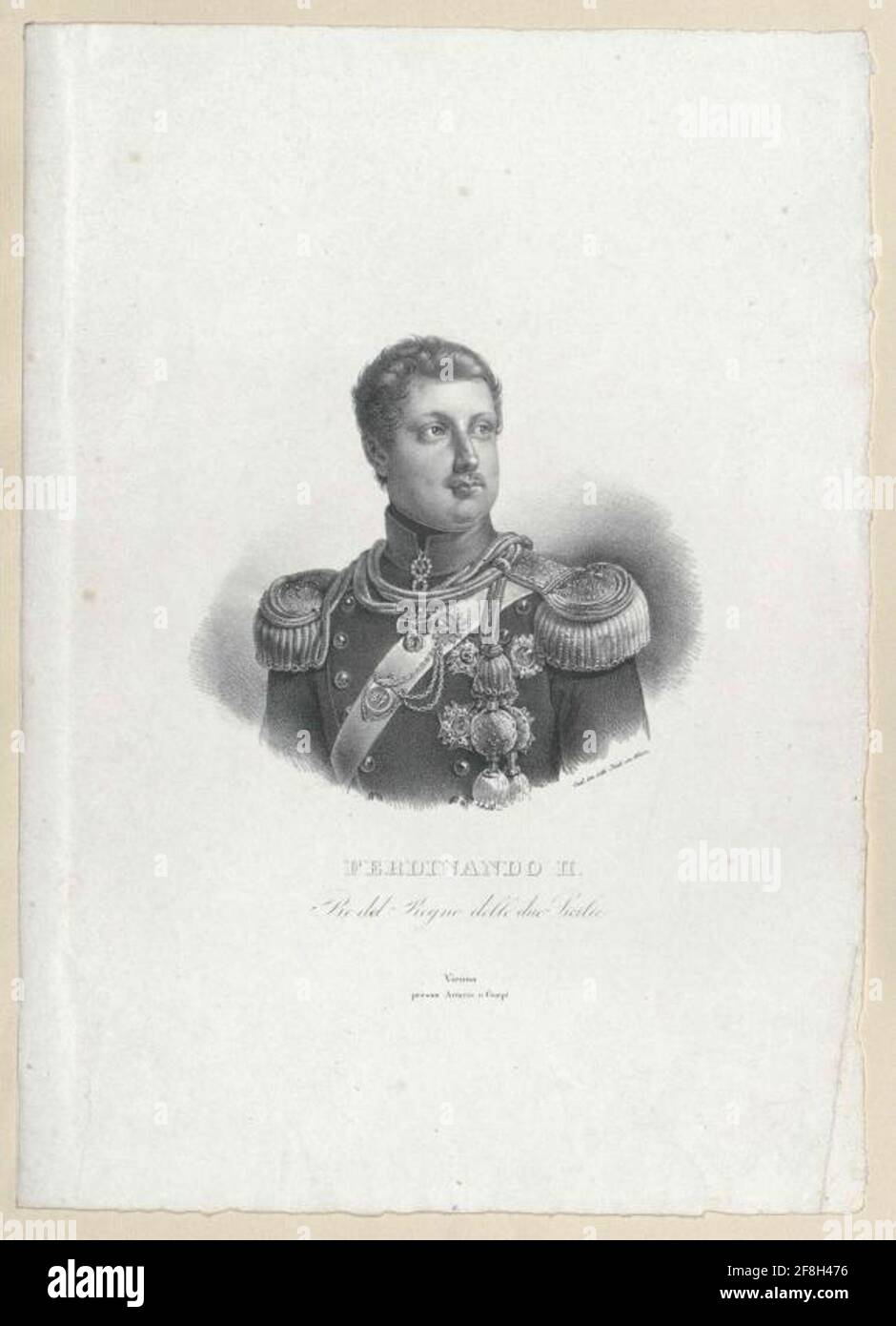 Ferdinand II., King of both Sicily Stock Photo - Alamy