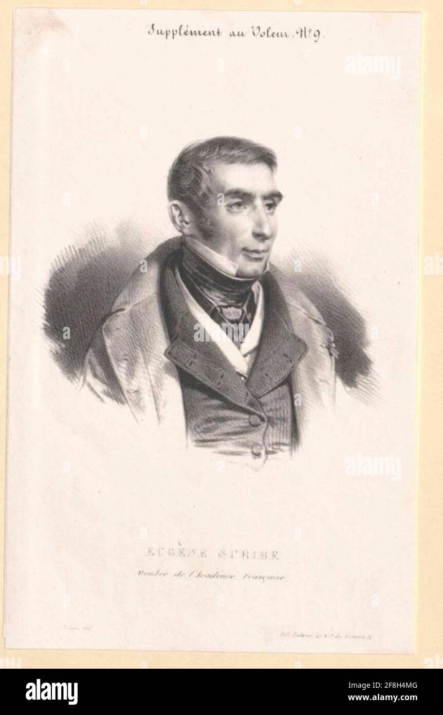 Scribe, Augustin Eugene Stock Photo - Alamy