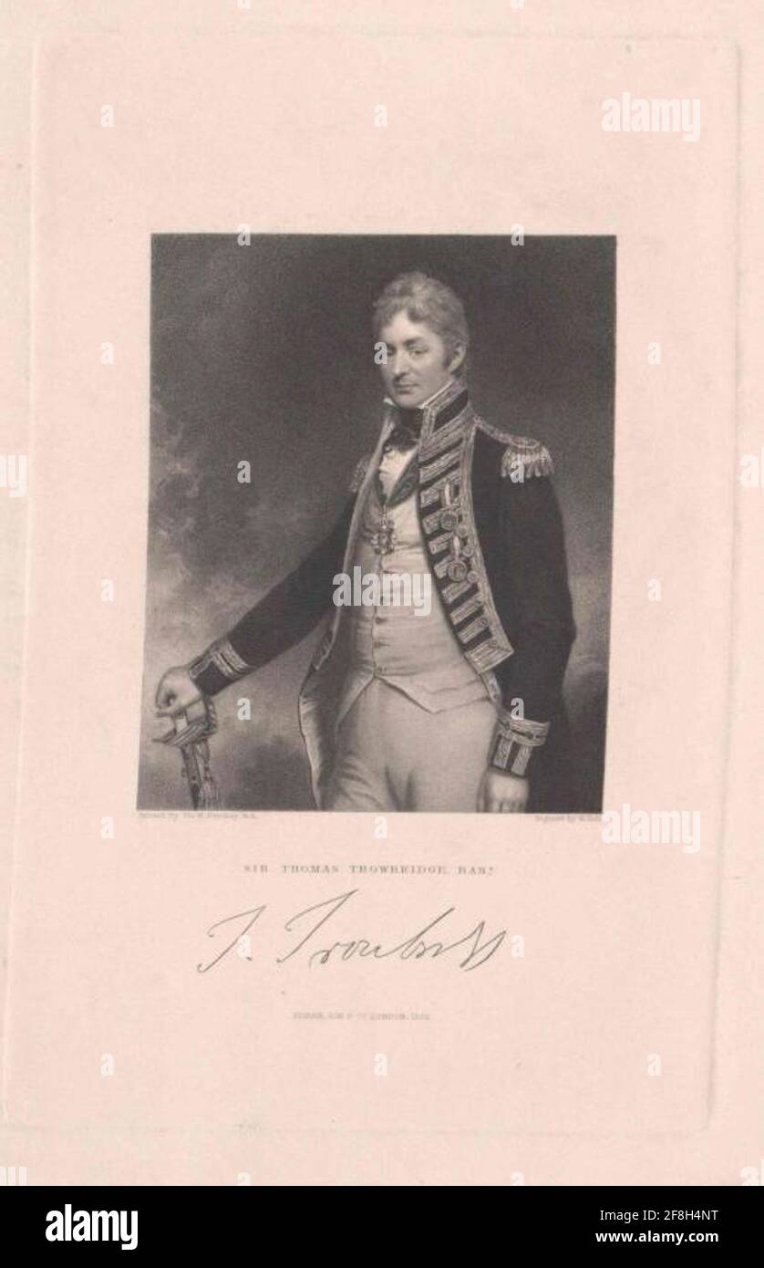 Troubridge, Sir Thomas, 1. Baronet Stock Photo - Alamy