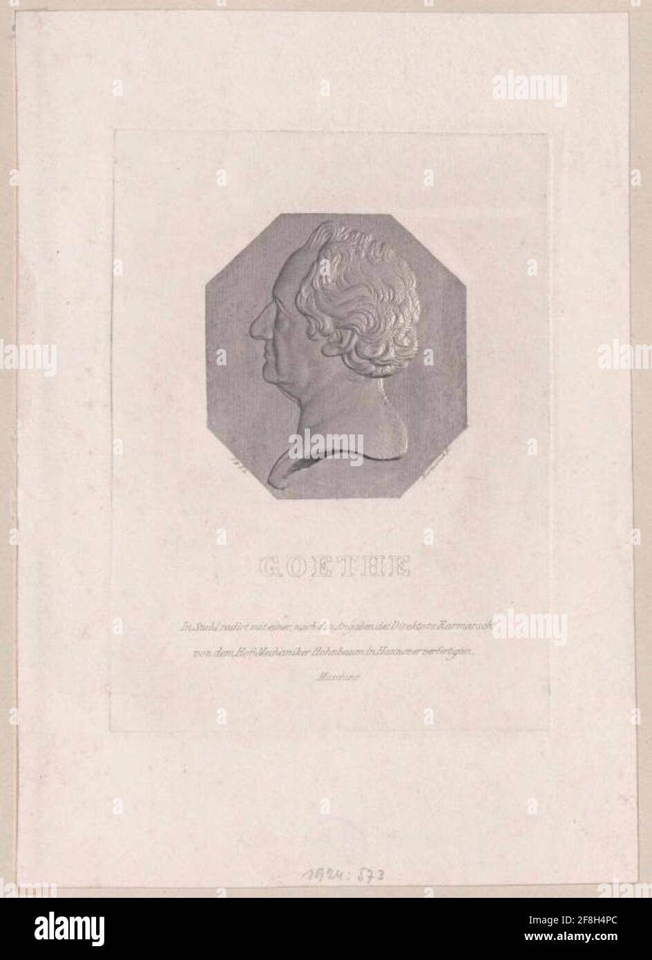Goethe, Johann Wolfgang von Sculptor: Facius, Angelica Bellonatalation ...
