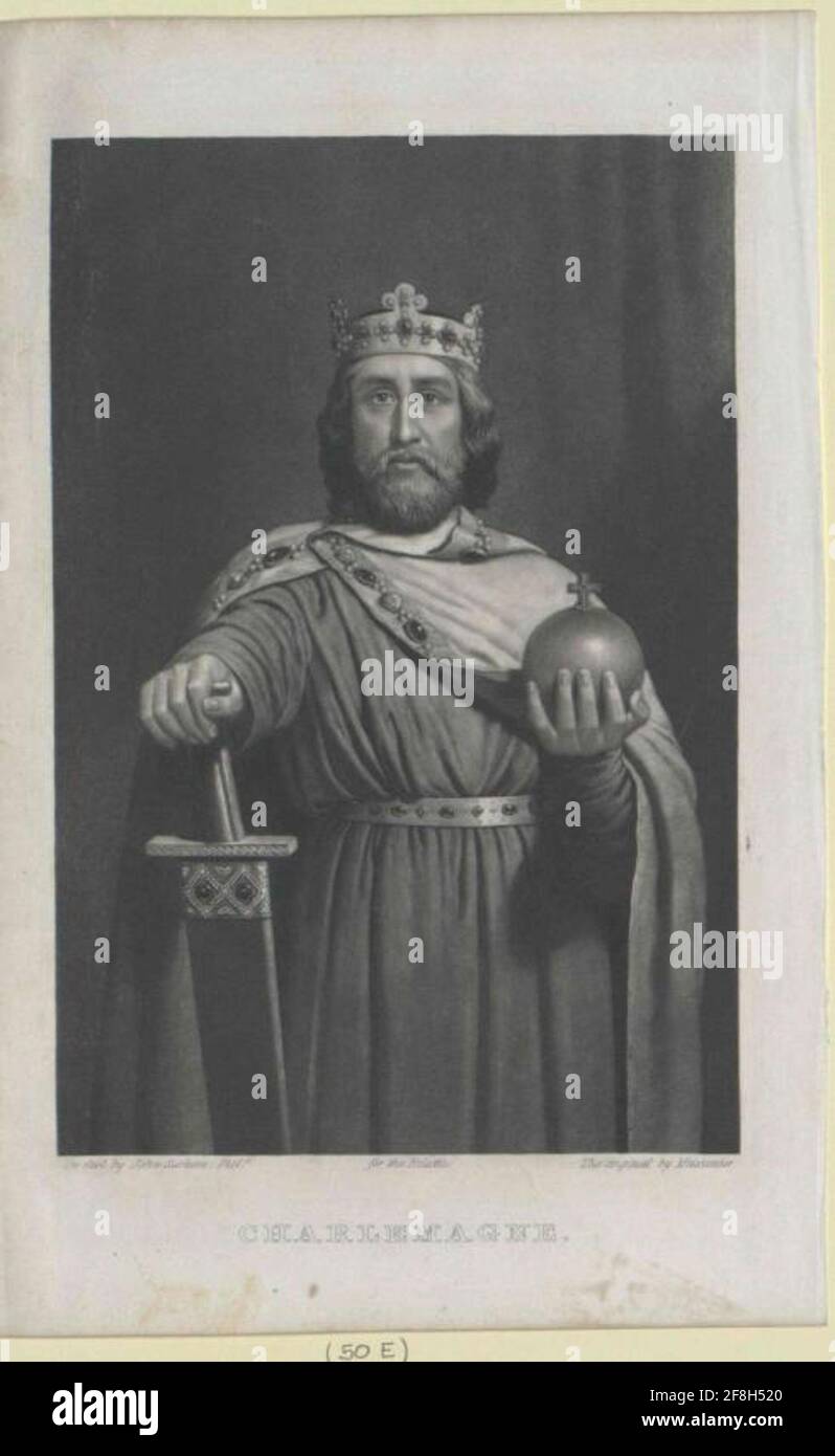 Karl I, the big, Roman emperor Stock Photo - Alamy
