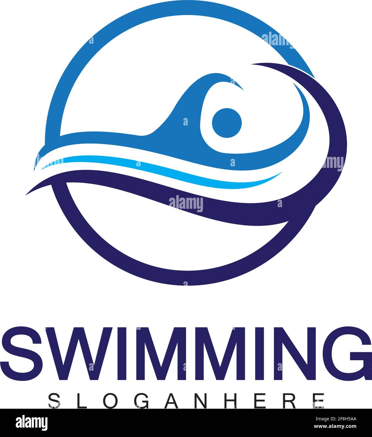 Swimming Logo Vector Illustration Of A Vector Swimming Logo Design