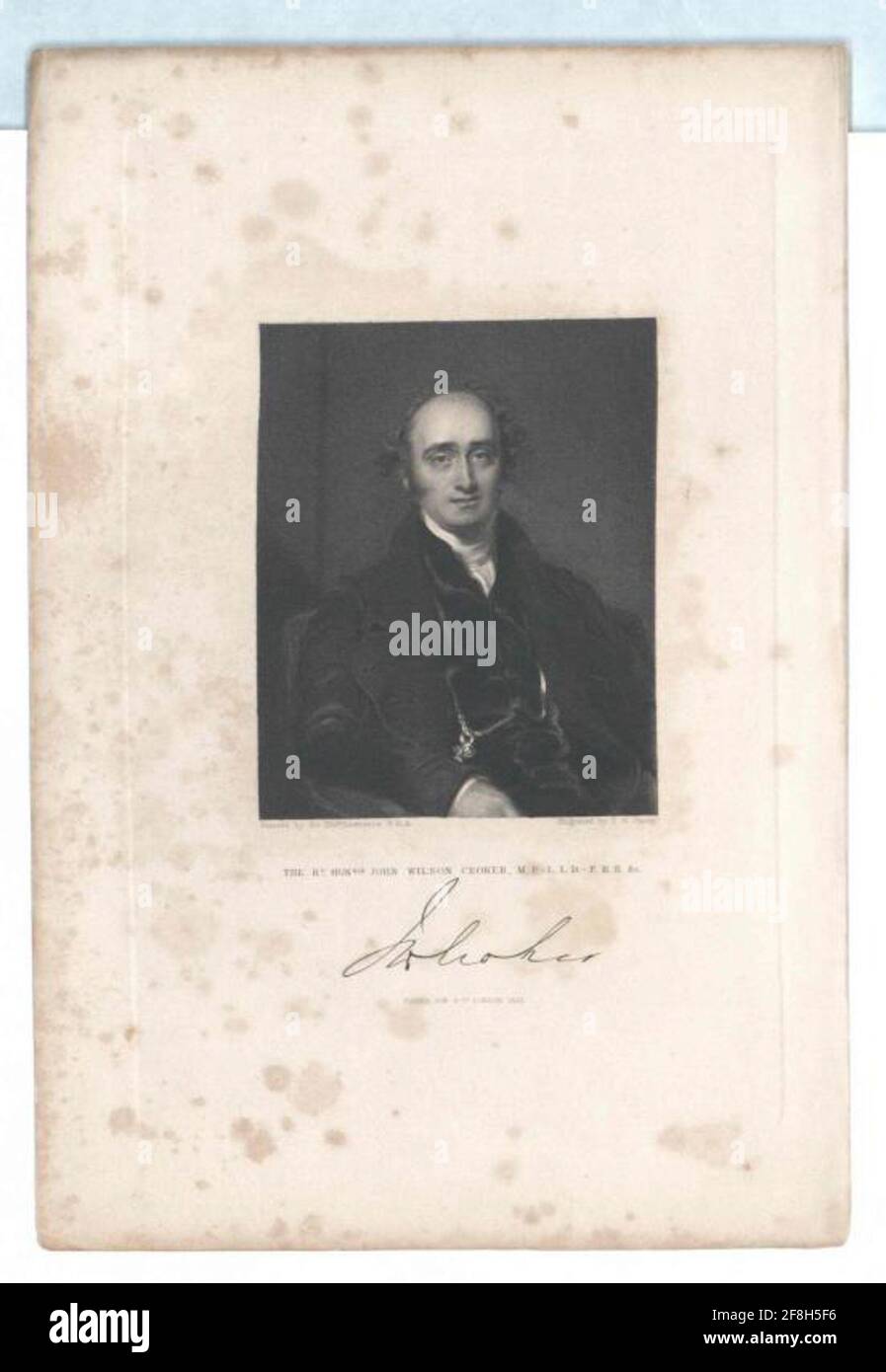 John wilson croker hi-res stock photography and images - Alamy